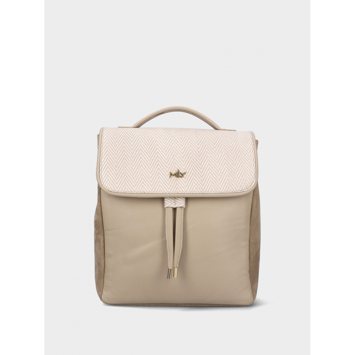 Beige Backpack for Woman Berlim 13 - MLV Portuguese Shoes